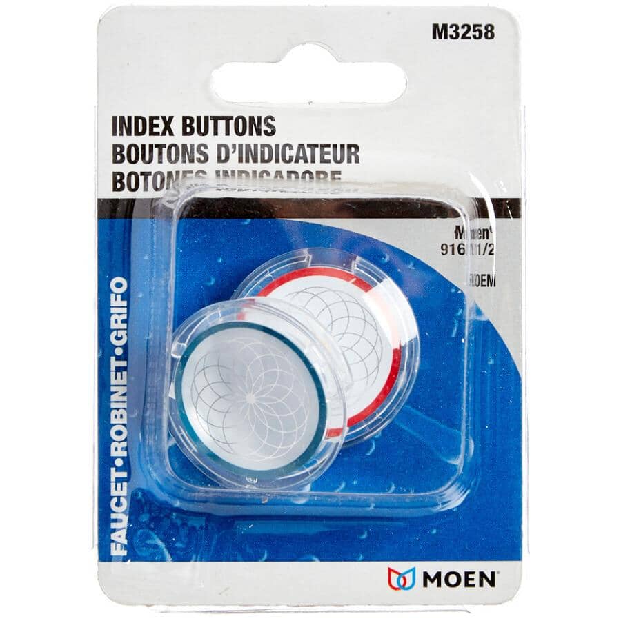 MOEN 2 Handle Faucet Index Buttons | Home Hardware