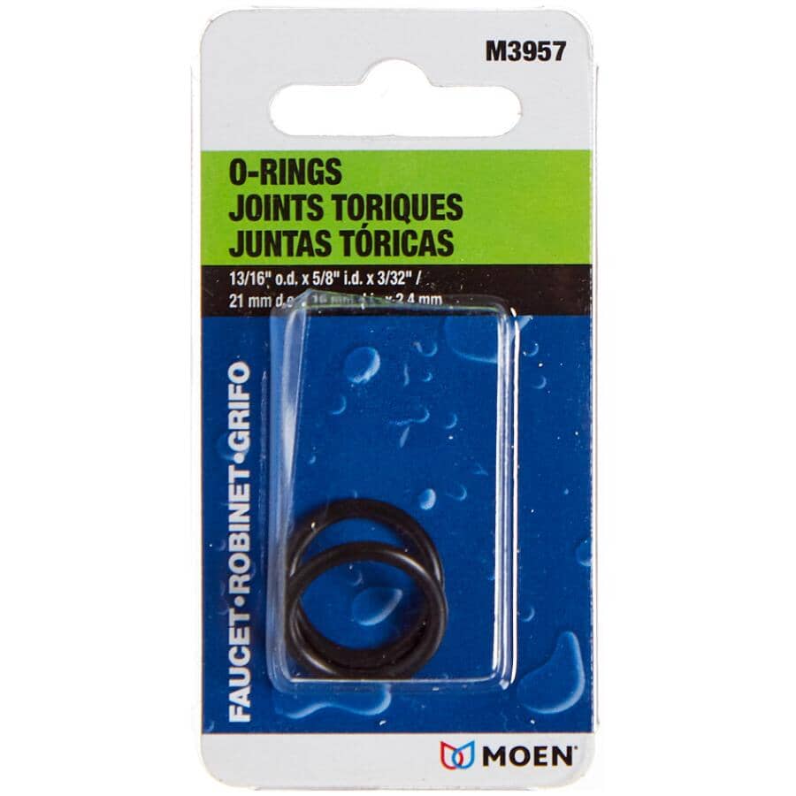 MOEN 5/8" Inner Diameter x 13/16" Outside Diameter Faucet O-Rings ...