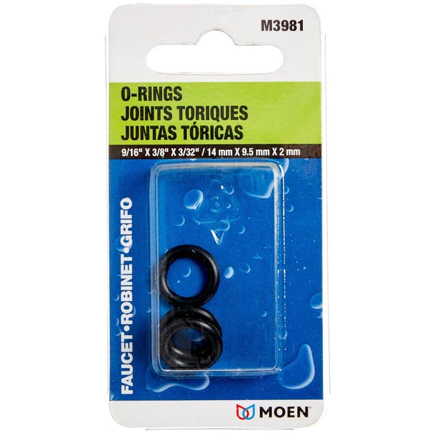 MOEN 3/8" Inner Diameter x 9/16" Outside Diameter Faucet O-Rings | Home ...