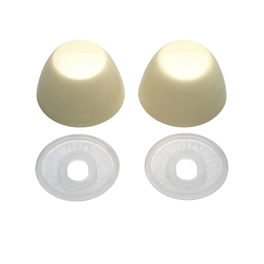 MOEN Round Plastic Bone Toilet Caps | Home Hardware