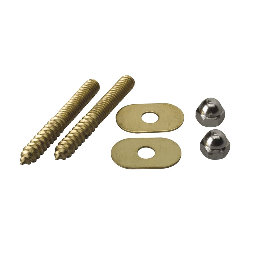 MOEN 5/16" x 2.5" Solid Brass Toilet Screw Set | Home Hardware