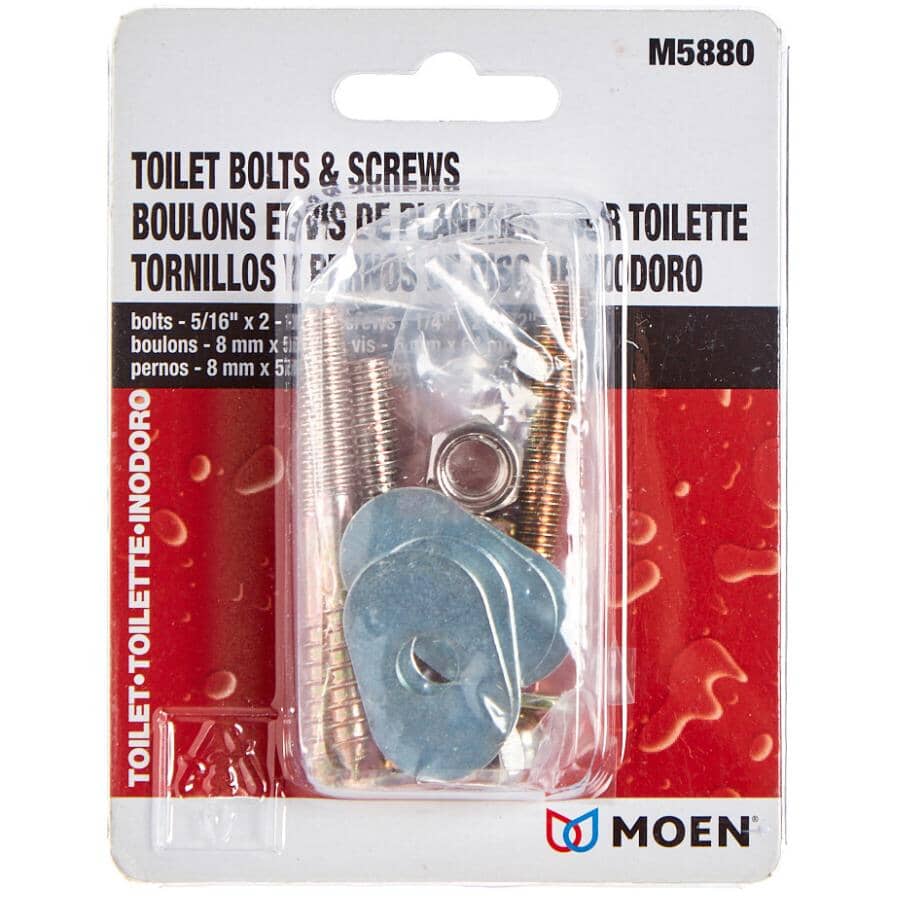 MOEN 5/16" x 2.25" Toilet Bolt Set with Screws | Home Hardware