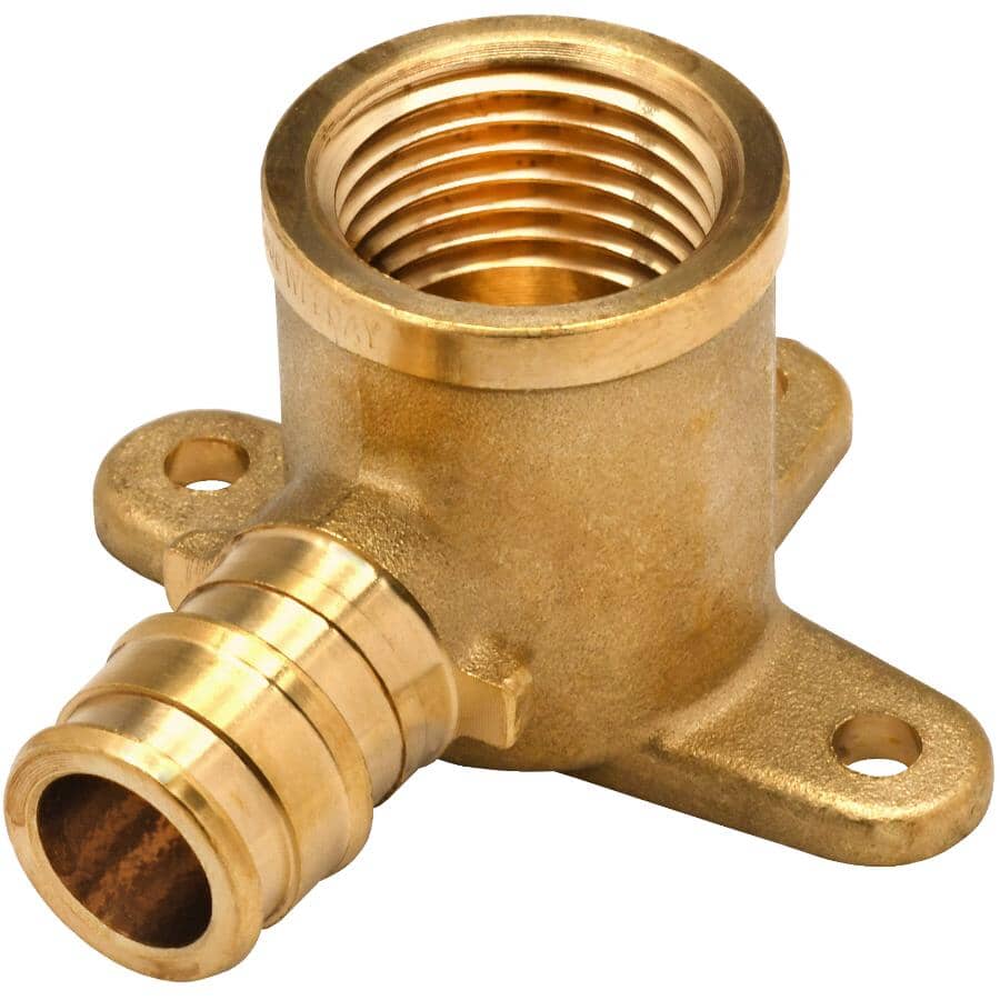COLDX 1/2" FPT x 1/2" Cold Expansion PEX Brass 90 Degree Drop Ear Elbow ...