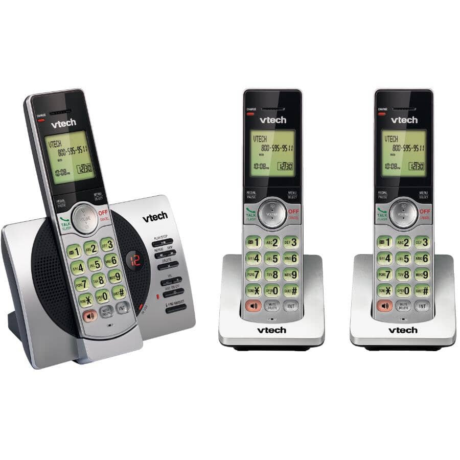 V-TECH DECT 6.0 Cordless Phones & Answering System (CS6929-3) | Home ...