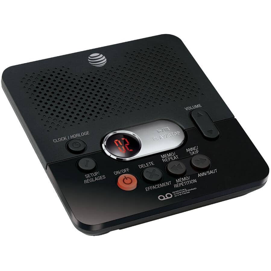 AT&T Digital Answering Machine (1740BK) - Black | Home Hardware