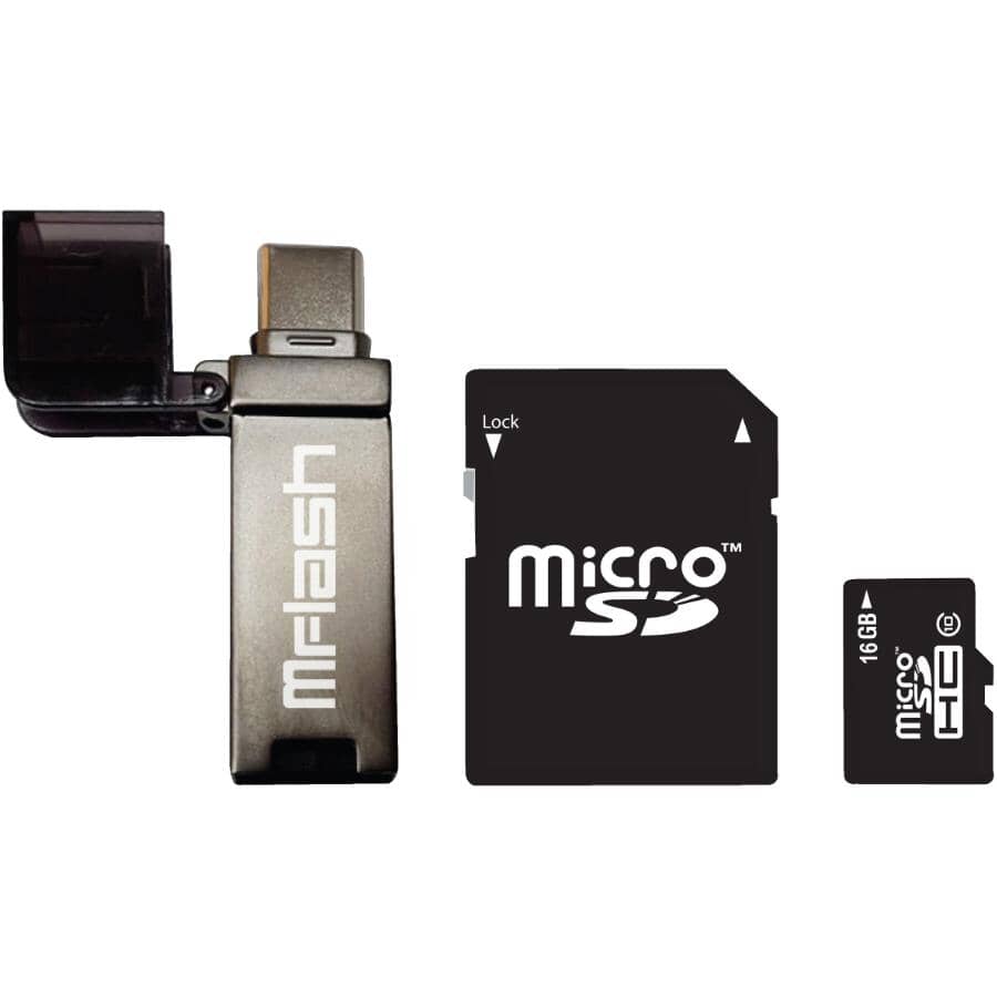 MFLASH 4-in-1 16GB Micro SD Memory Card | Home Hardware