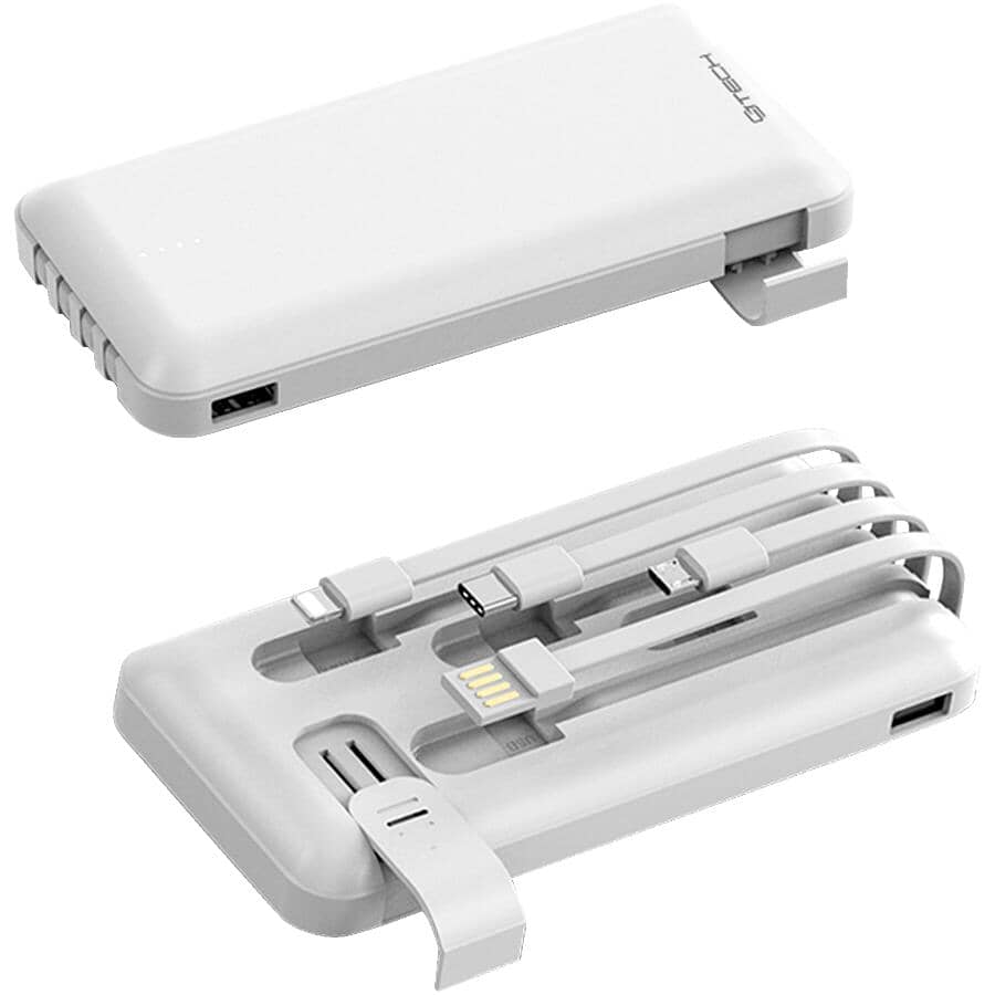 CJ TECH 10,000 mAh Power Bank with Built | Home Hardware