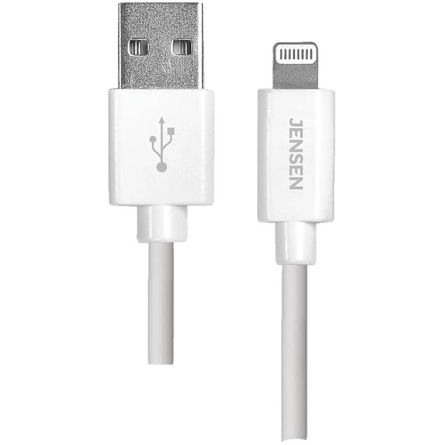 JENSEN Câble de chargement et de synchronisation Lightning de 10 pi/3 m ...