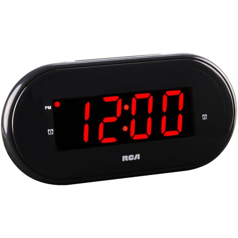 RCA Dual Wake Alarm Clock with Large 1.2" Display | Home Hardware