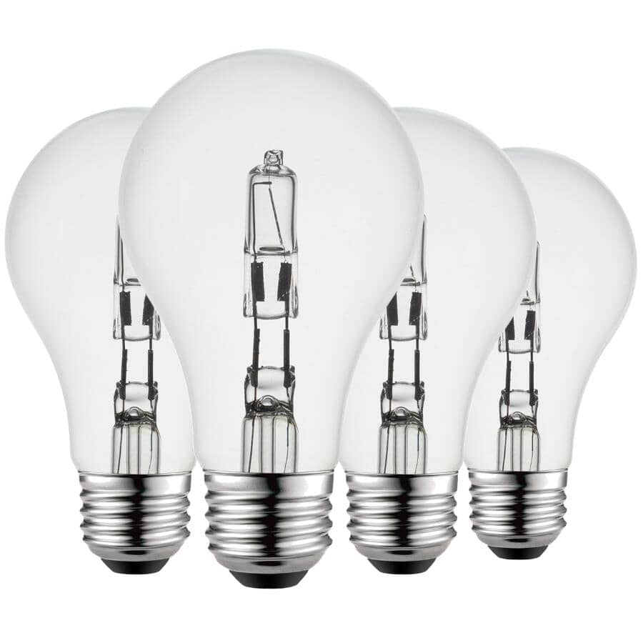 GLOBE ELECTRIC 43W A19 Medium Base Soft White Dimmable Halogen Light ...