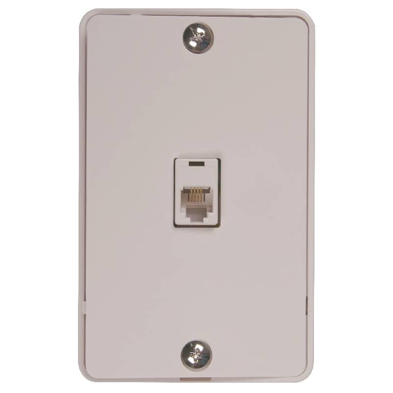 RCA Modular Phone Wall Plate - White | Home Hardware
