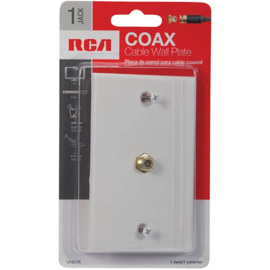 RCA Coaxial Cable Wall Plate | Home Hardware