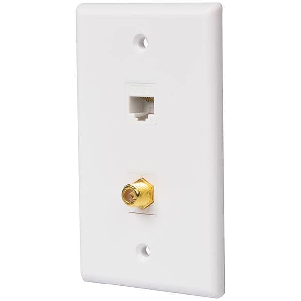 RCA CAT5E / CAT6 Data & Coaxial Wall Plate | Home Hardware