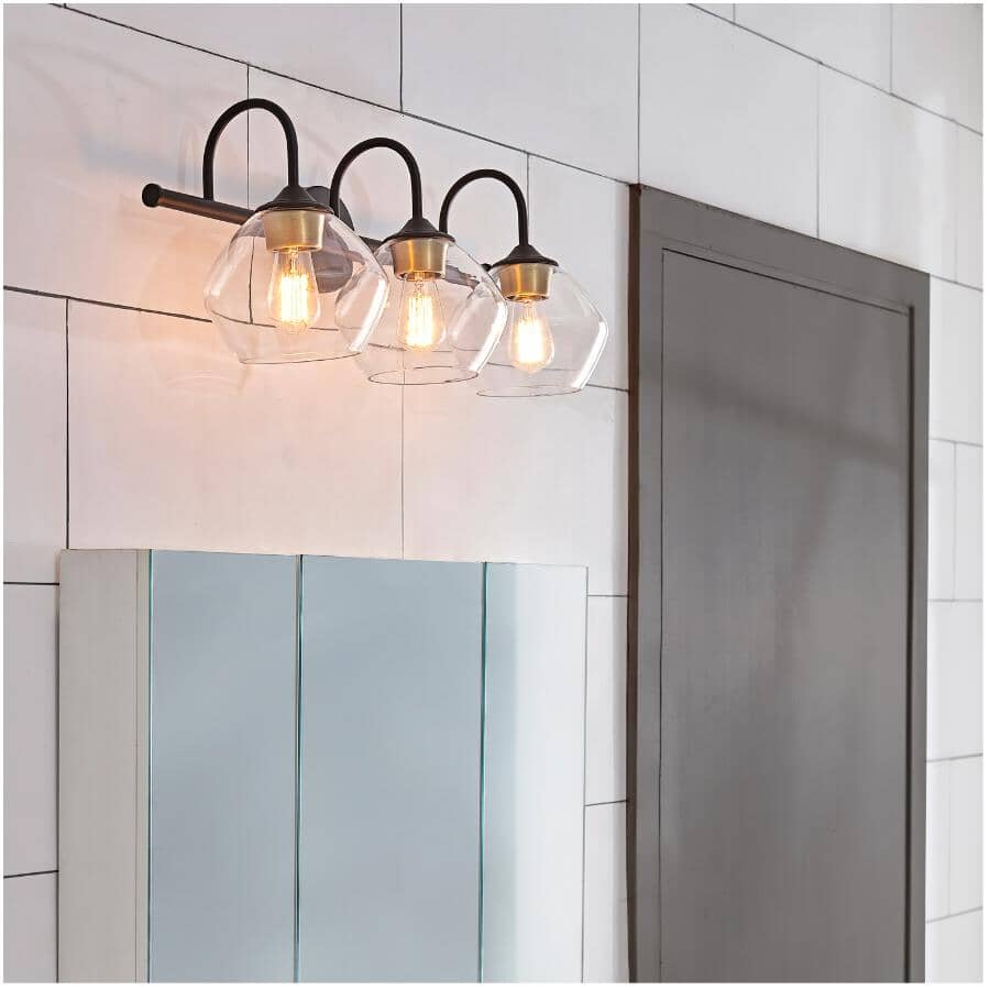 GLOBE ELECTRIC Harrow 3 Light Vanity Light Fixture | Home Hardware