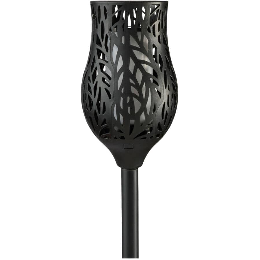 MOONRAYS Solar Flickering Flame Torch Stake Pathmarker | Home Hardware