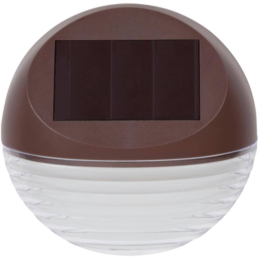 MOONRAYS Solar Round Wedge Light with Plastic Lens | Home Hardware