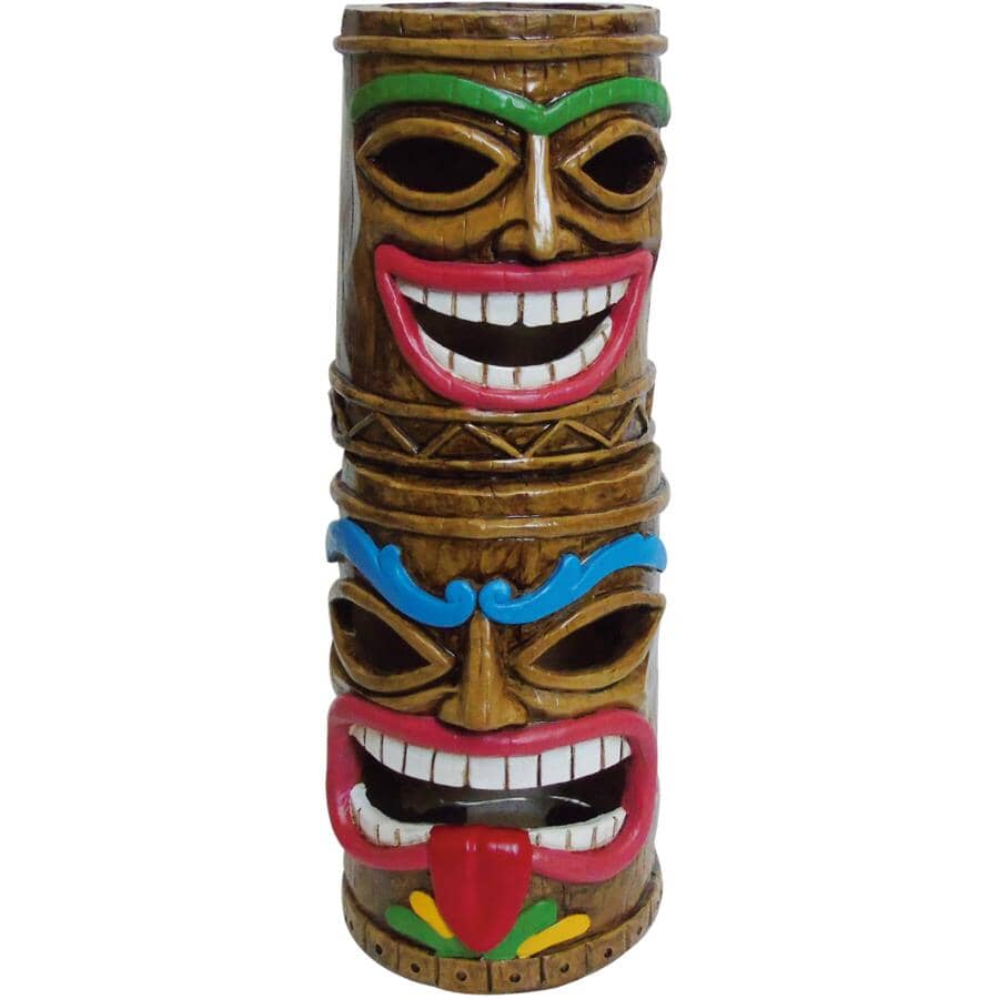 MOONRAYS Solar Tiki Man Garden Statue | Home Hardware