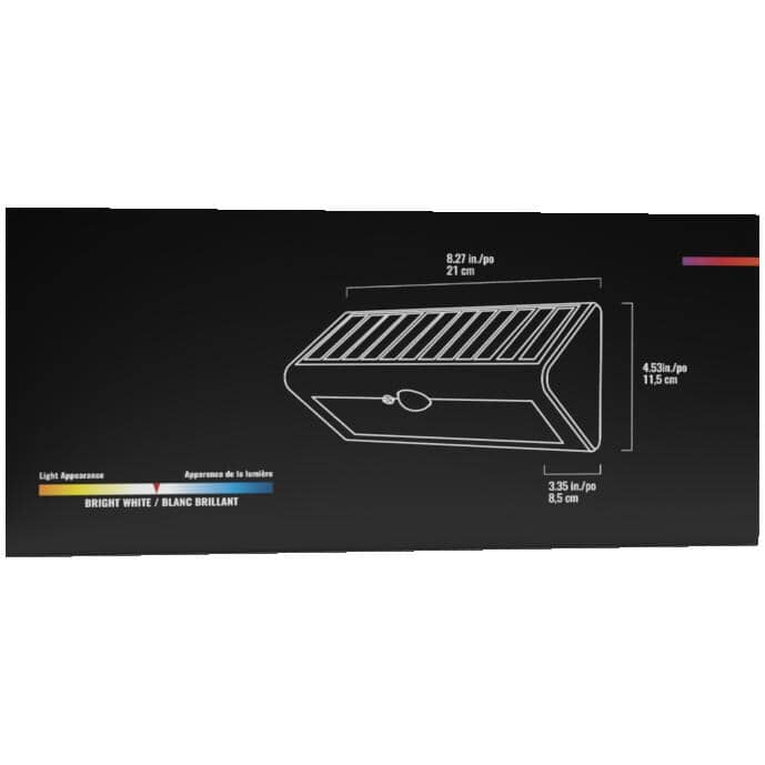 MOONRAYS Solar Motion Sensor Wedge Light | Home Hardware