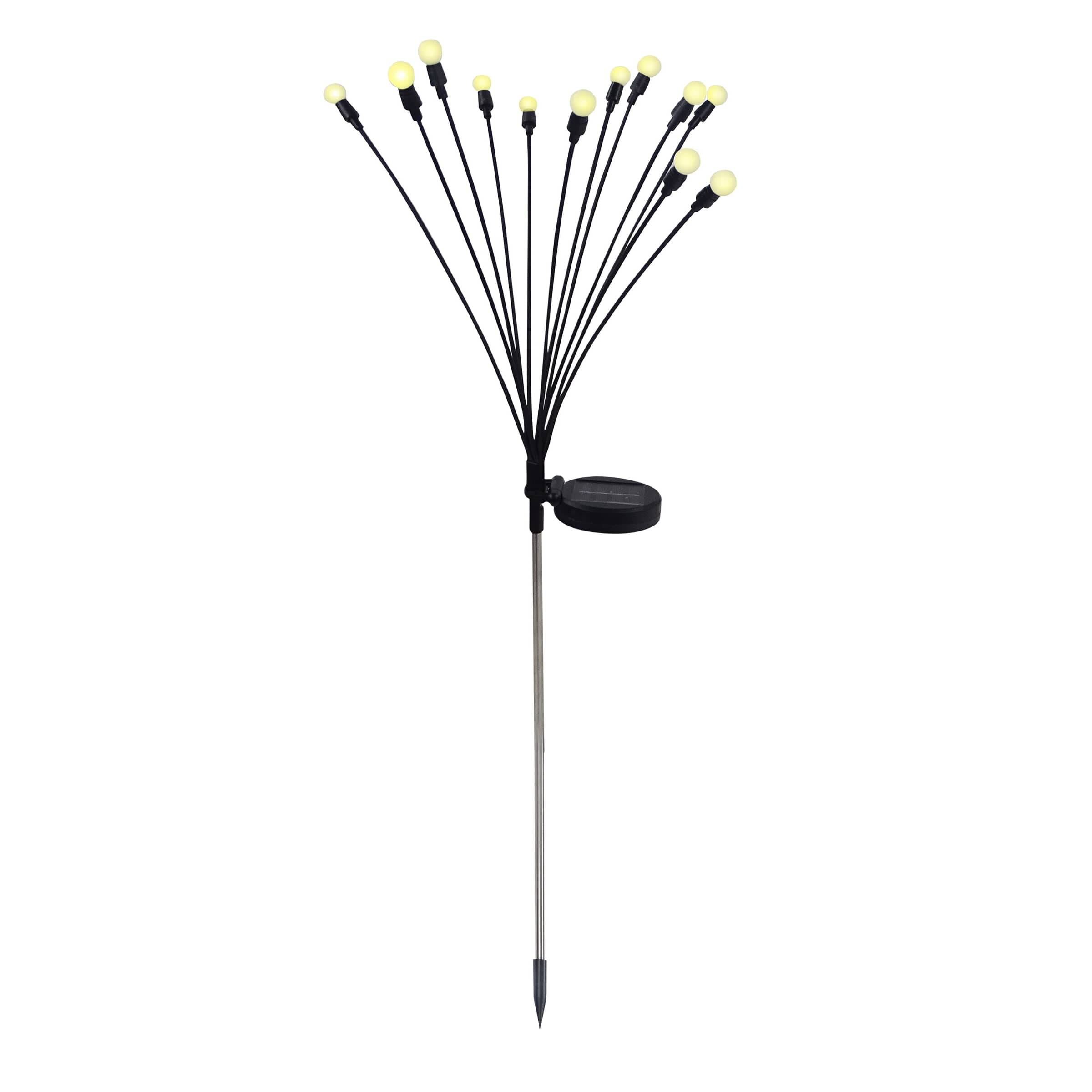 ALPINE Stainless Steel 12 Light Firefly Solar Garden Stake | Home Hardware