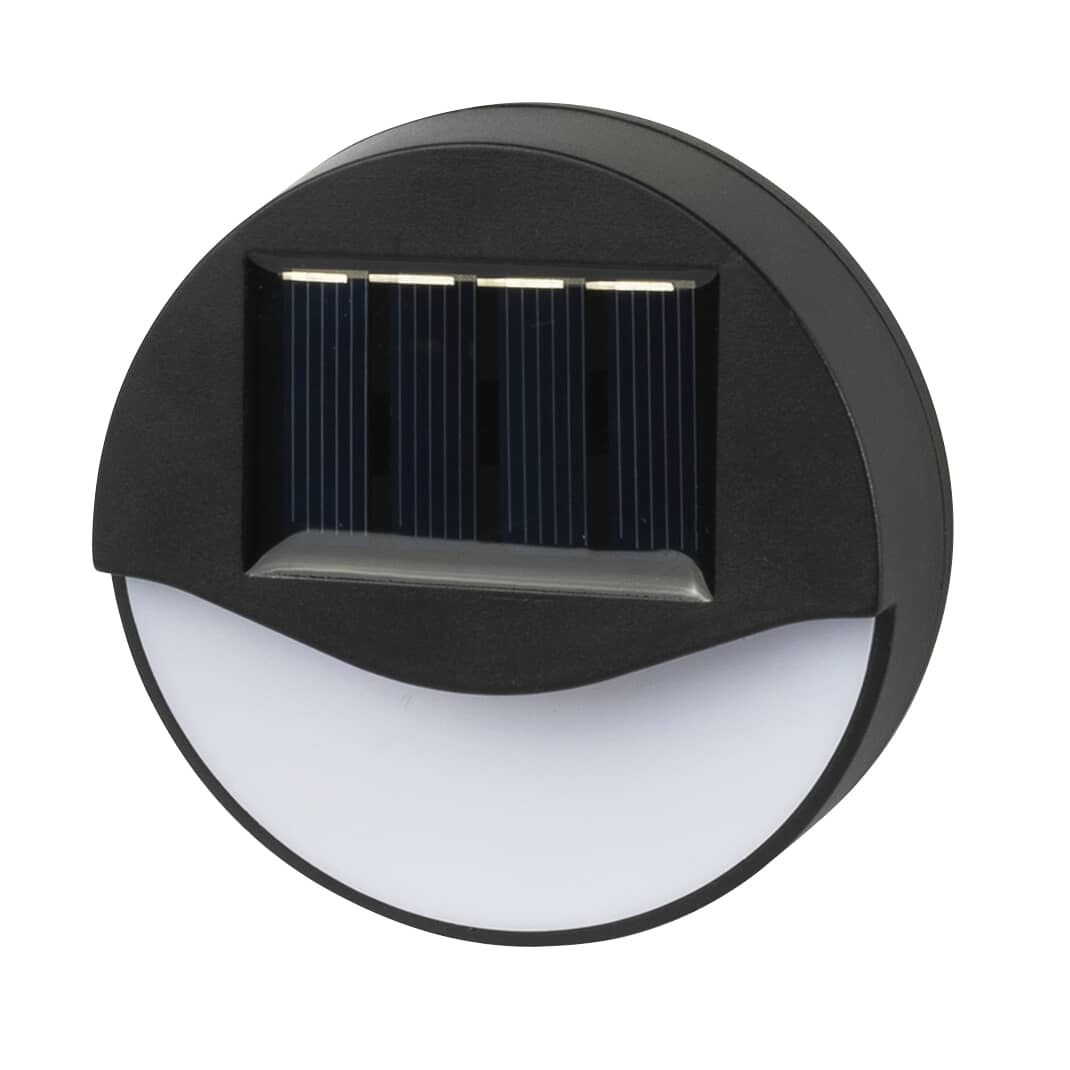 MOONRAYS Solar Round Wedge Light with Frosted Lens | Home Hardware