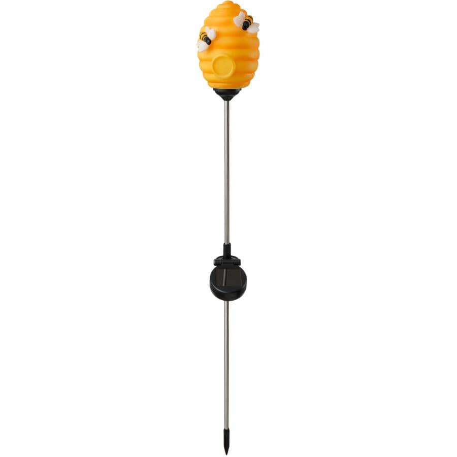 MOONRAYS Metal Bee Hive Solar Garden Stake | Home Hardware