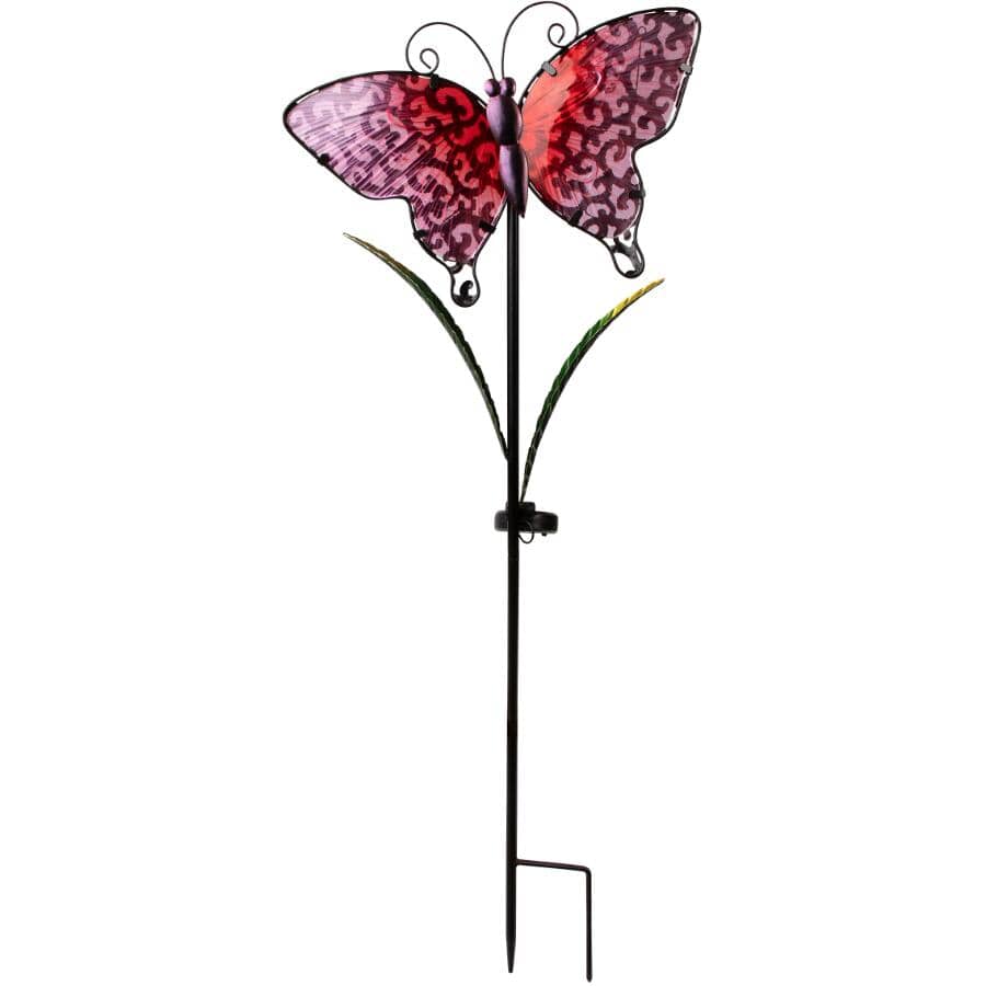 MOONRAYS Metal 3D Butterfly Solar Garden Stake | Home Hardware