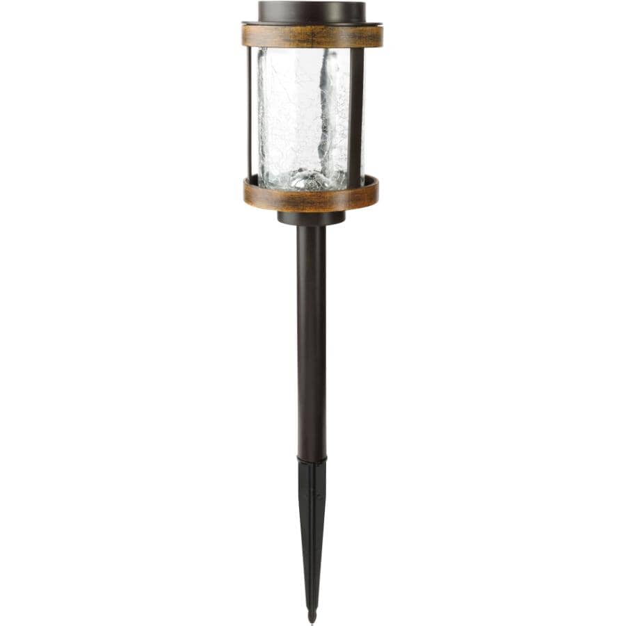 MOONRAYS Solar Metal and Glass Path Marker | Home Hardware