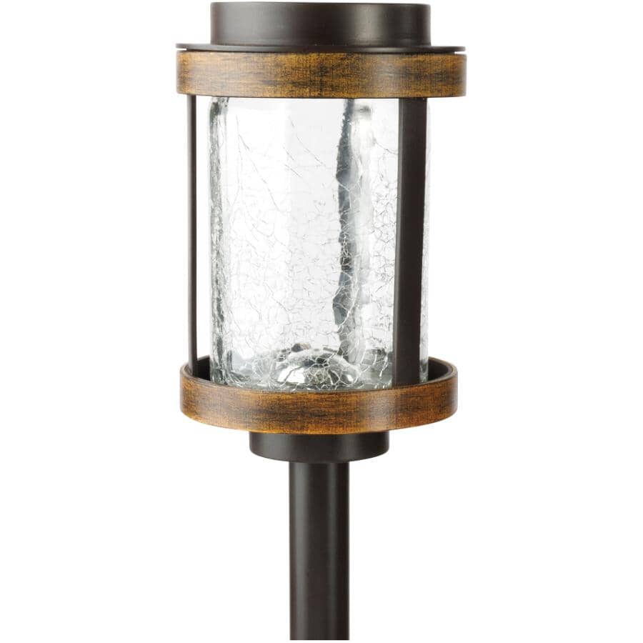 MOONRAYS Solar Metal and Glass Path Marker | Home Hardware