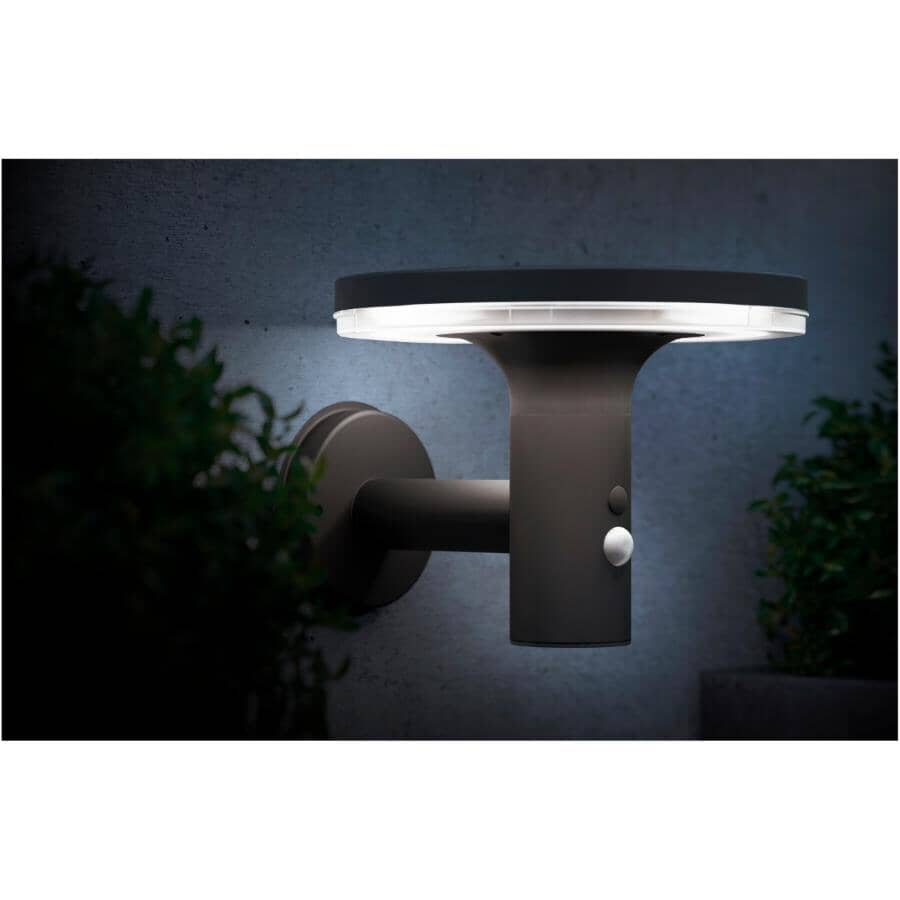 MOONRAYS Solar Motion Sensor Disc Wall Light with Bluetooth | Home Hardware