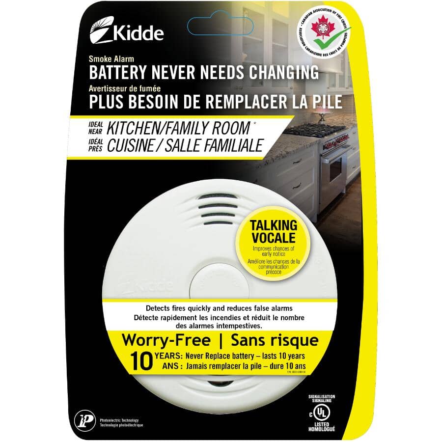 KIDDE Talking Smoke Detector with 10-Year Sealed Battery | Home Hardware