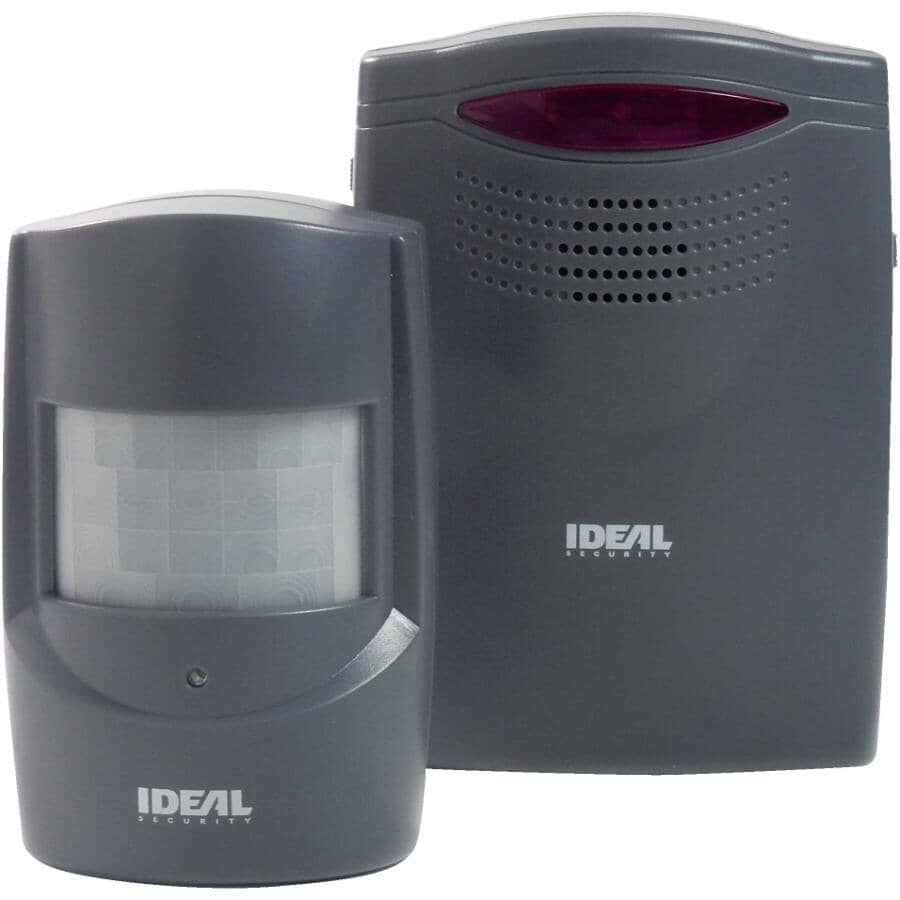 IDEAL SECURITY Alarme et alerte sans fil à détecteur de mouvement, gris ...