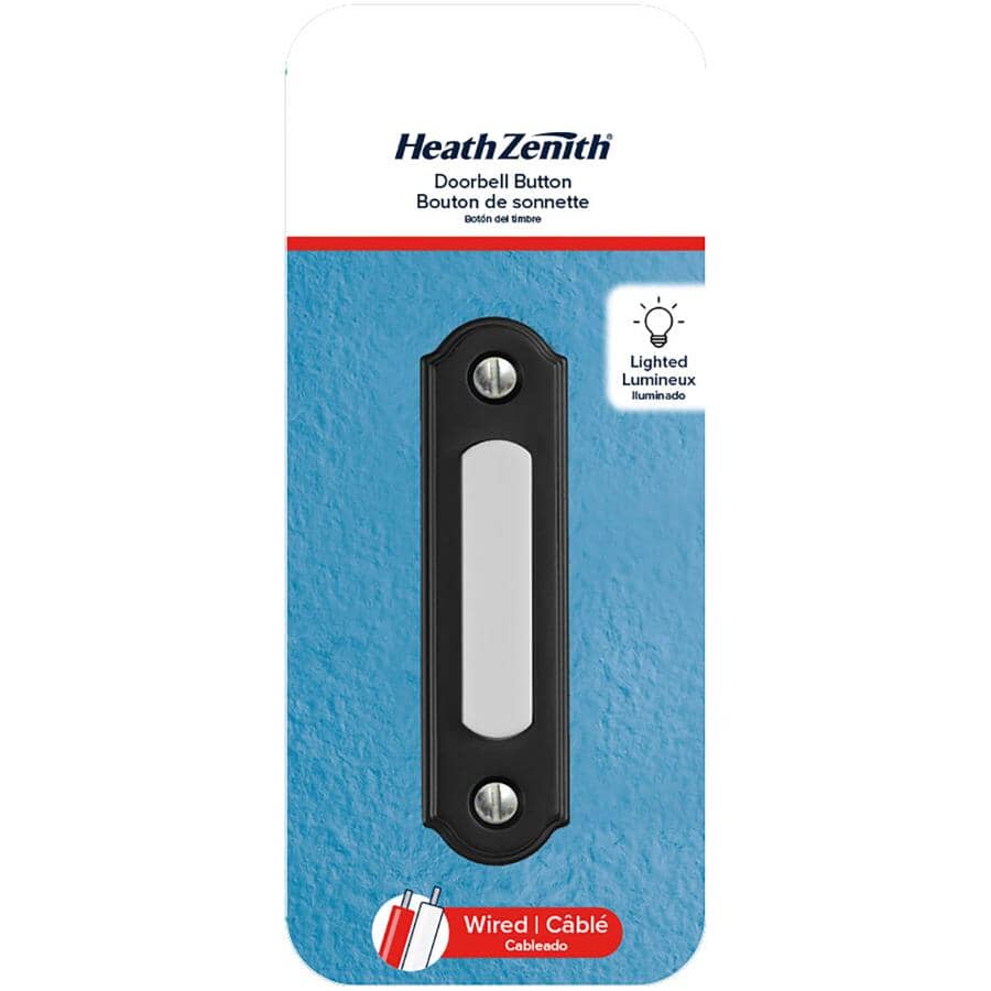 HEATH/ZENITH Wired LED Push Button Doorbell | Home Hardware