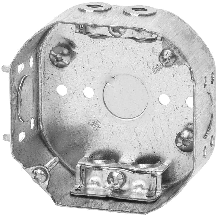 IBERVILLE 1-1/2" Octagon Wiring Box with Mounting Screws on Side or ...