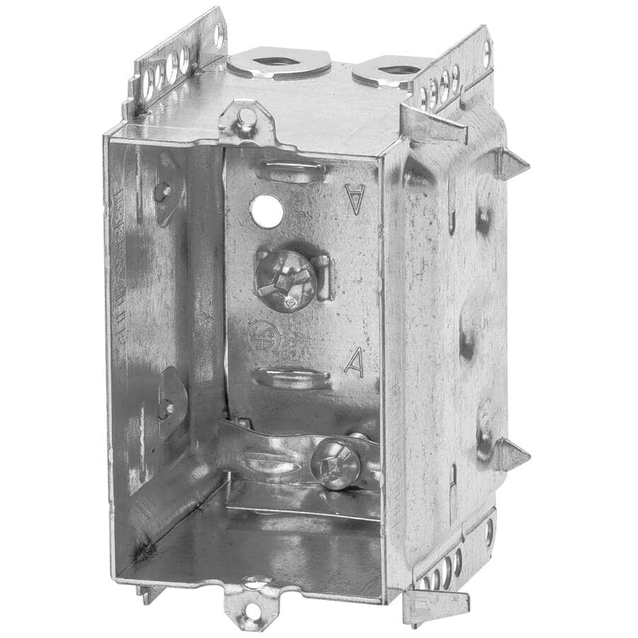 IBERVILLE 2-1/2" Single Gang Deep Device Box with Extended Sides for ...