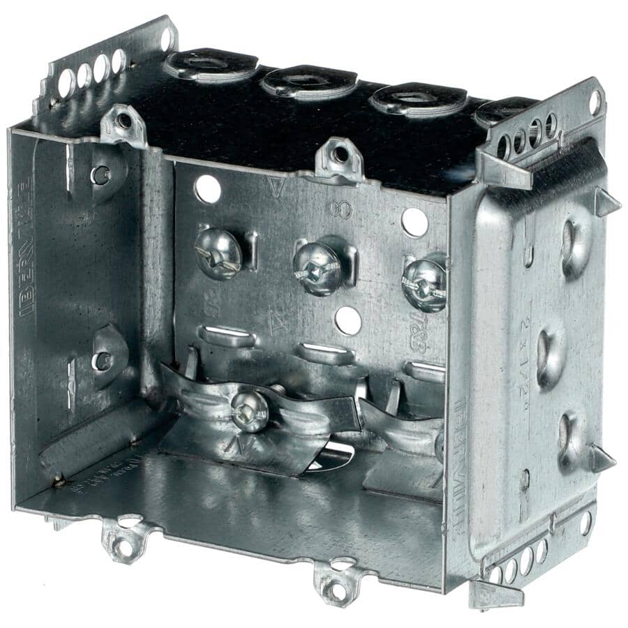 IBERVILLE 2-1/2" 2-Gangable Device Boxes with NMD90 Cable Clamps | Home ...