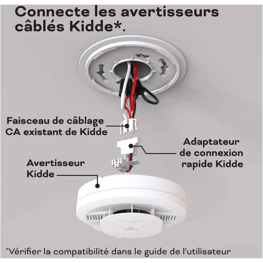 KIDDE FireX Quick Connect Smoke & Carbon Monoxide Detector Adapter ...