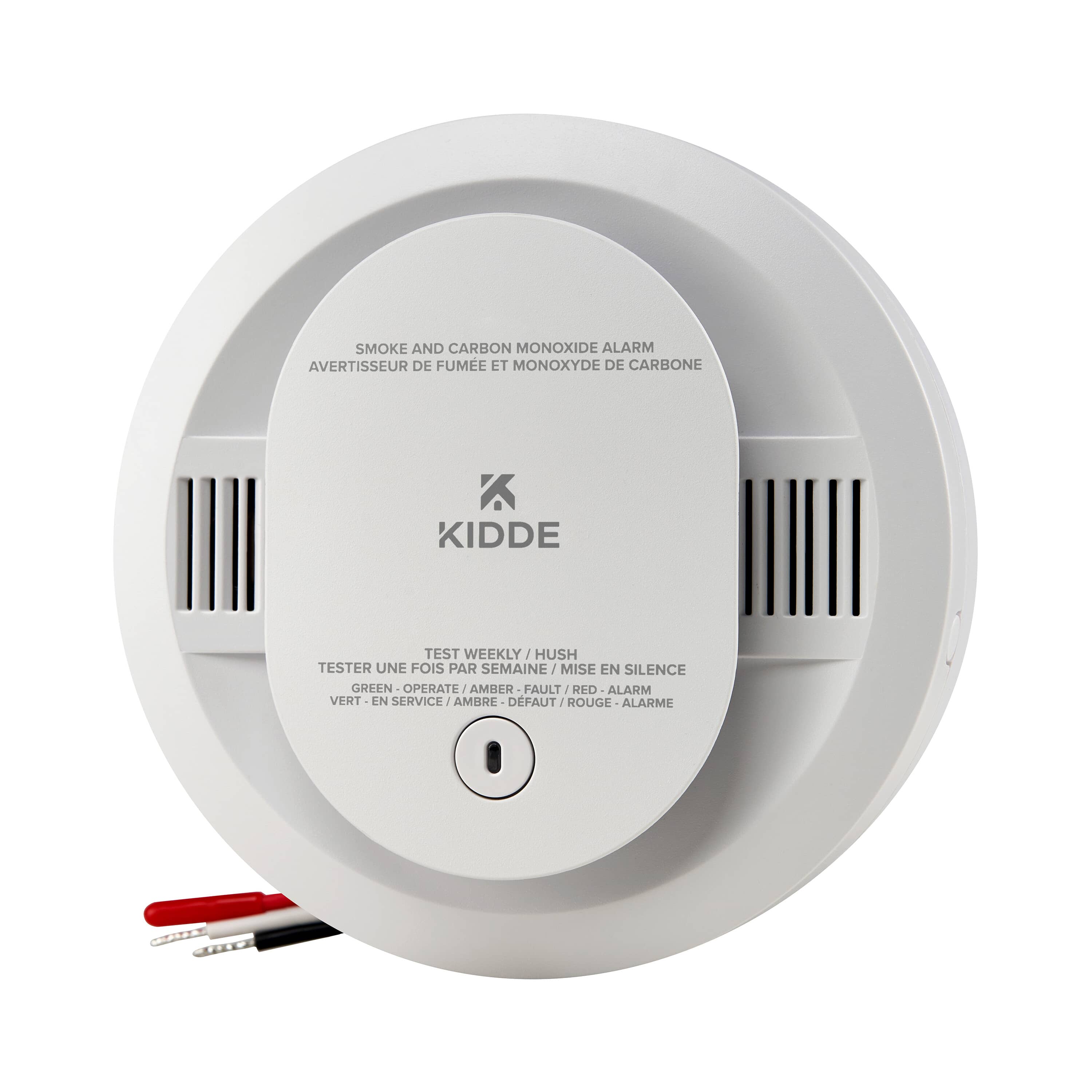 KIDDE Hardwired Smoke & Carbon Monoxide Detector with AA Battery Backup ...