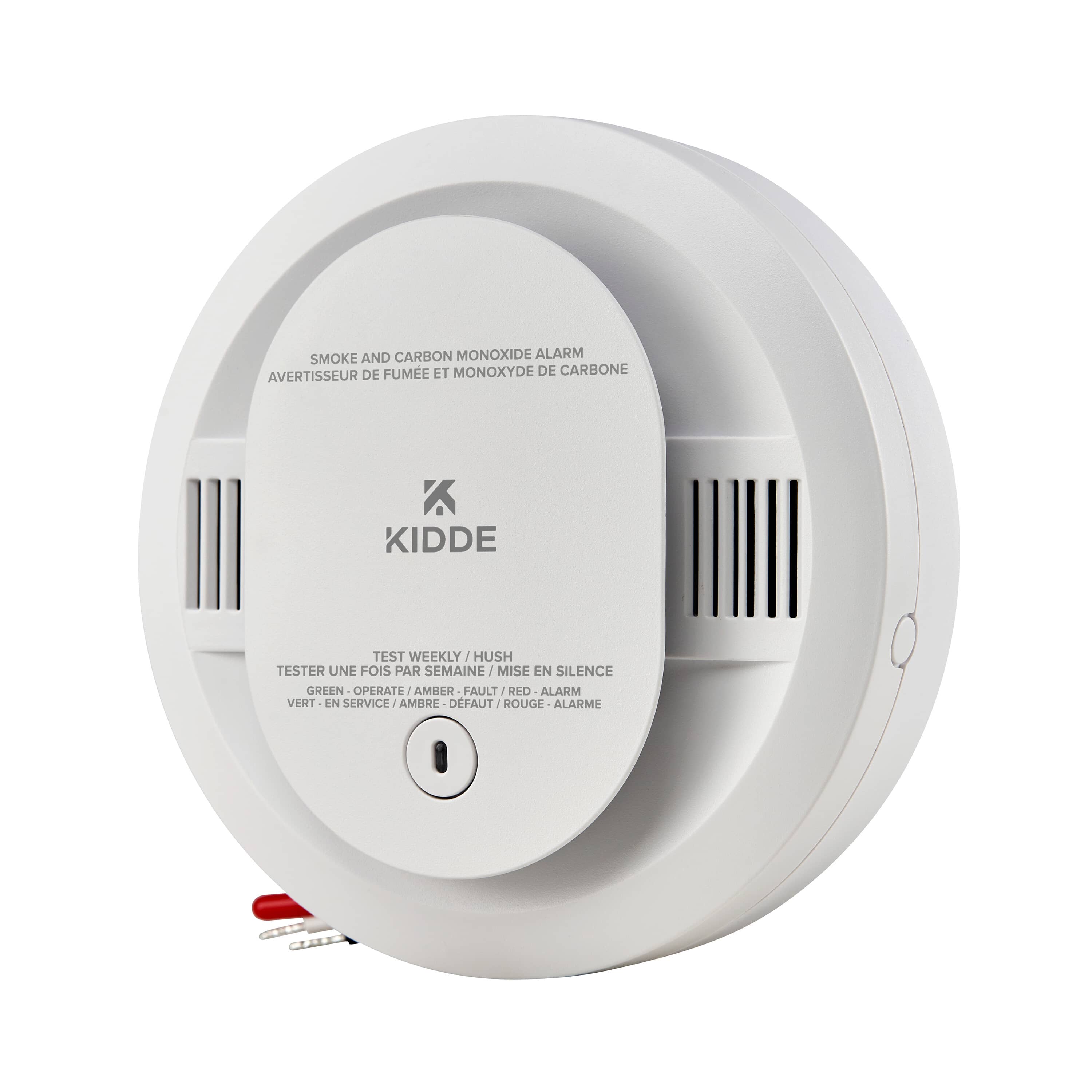 KIDDE Hardwired Smoke & Carbon Monoxide Detector with AA Battery Backup ...