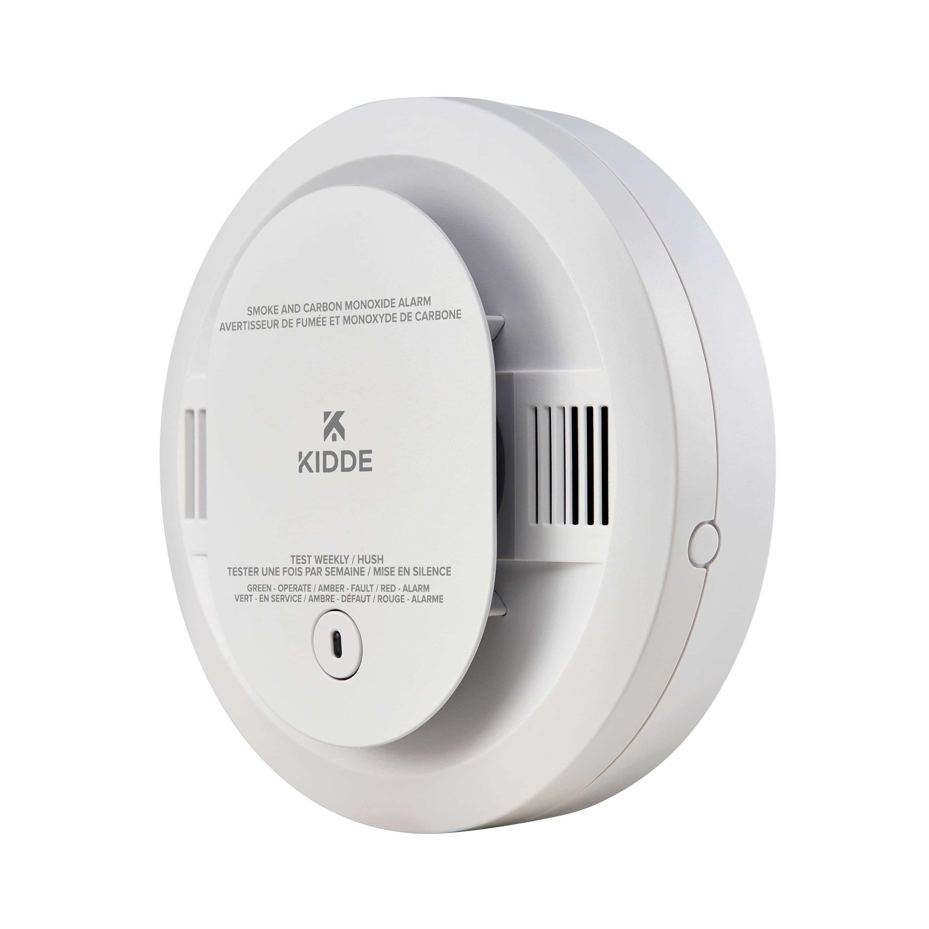 KIDDE Hardwired Smoke & Carbon Monoxide Detector with AA Battery Backup ...