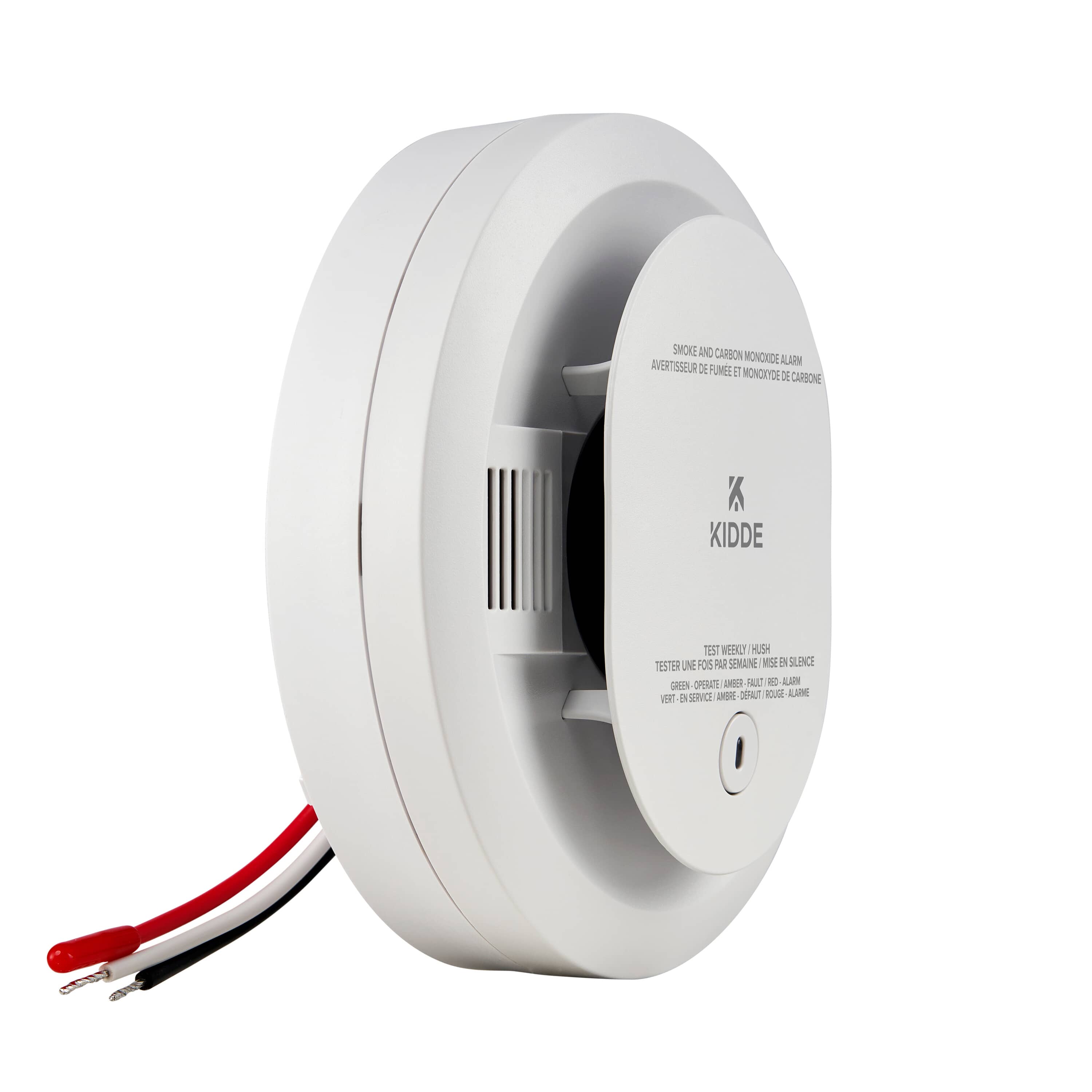 KIDDE Hardwired Smoke & Carbon Monoxide Detector with AA Battery Backup ...