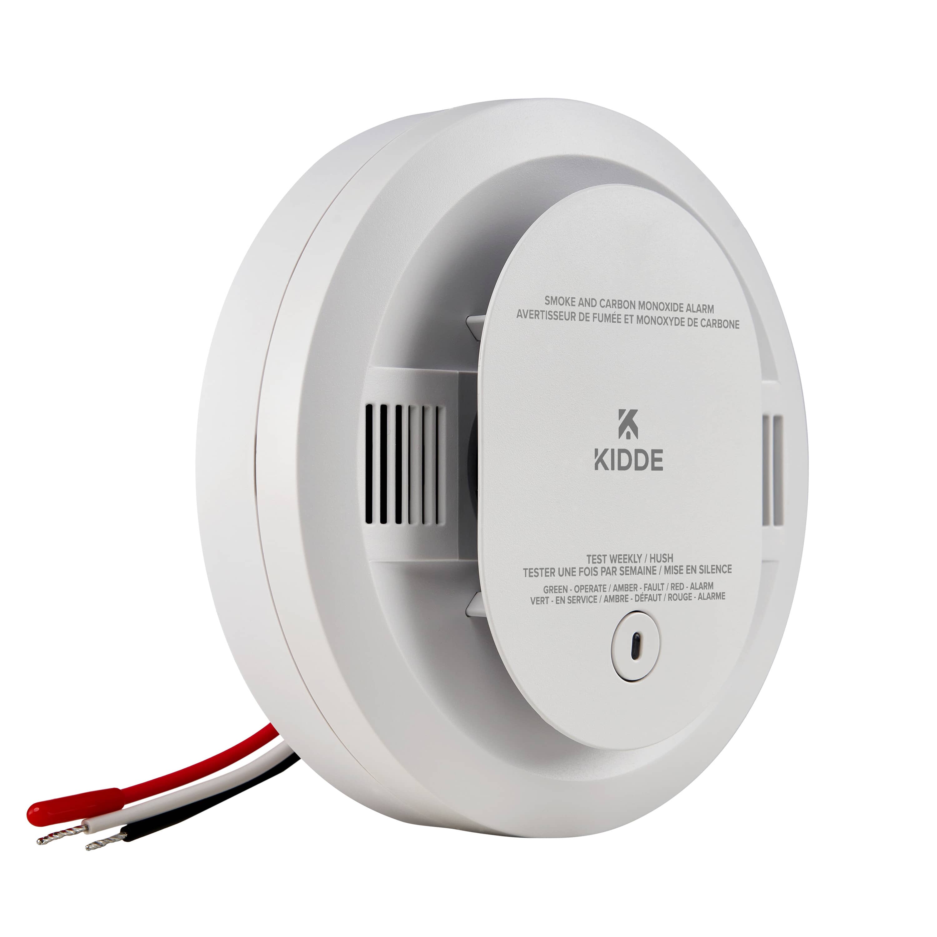 KIDDE Hardwired Smoke & Carbon Monoxide Detector with AA Battery Backup ...