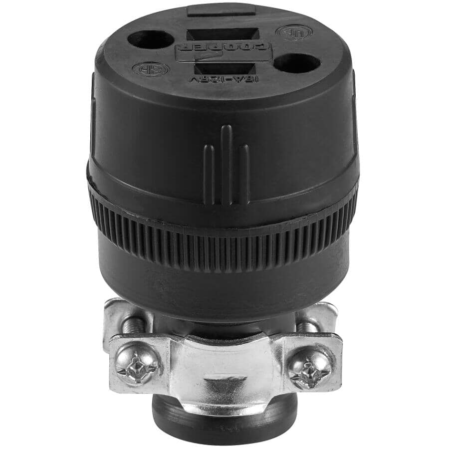 EATON 2 Wire 15 Amp 125V Black Electrical Connector | Home Hardware