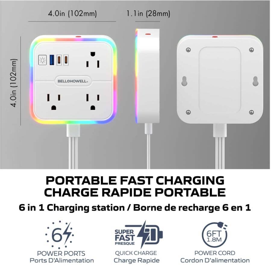 BELL & HOWELL 3 Outlet LED Multi | Home Hardware