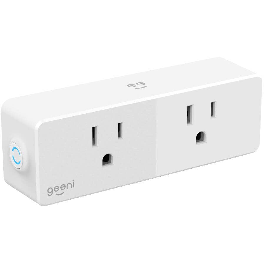 GEENI 2 Plug Switch Duo Wi-Fi Smart Plug Adapter | Home Hardware