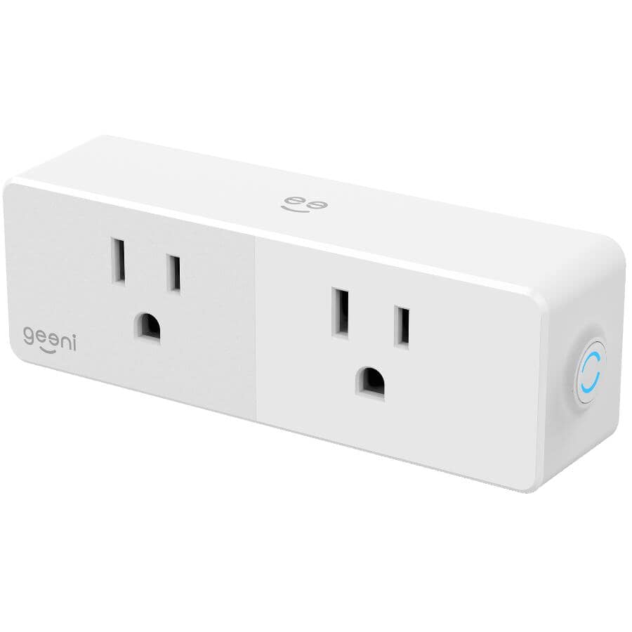GEENI 2 Plug Switch Duo Wi-Fi Smart Plug Adapter | Home Hardware
