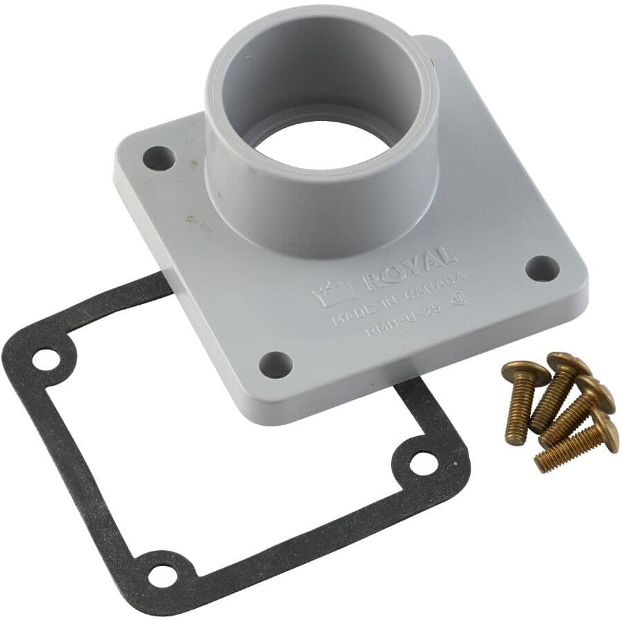 ROYAL BUILDING PRODUCTS Schedule 40 PVC Unthreaded Meter Hub | Home ...