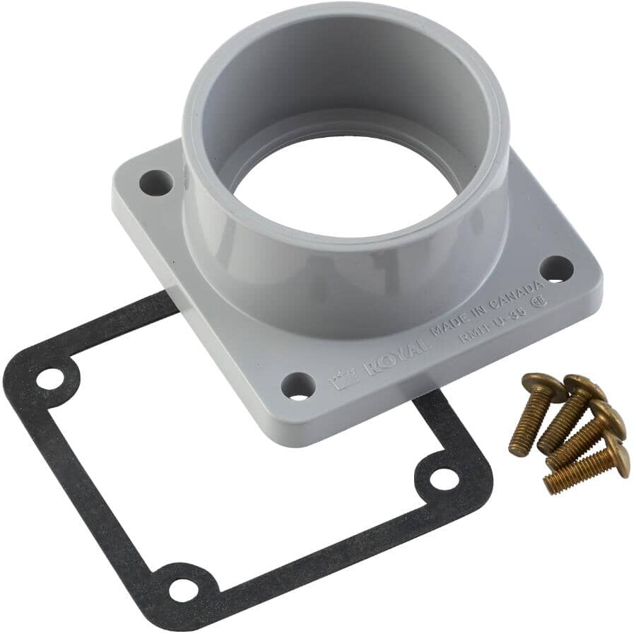 ROYAL BUILDING PRODUCTS Schedule 40 PVC Unthreaded Meter Hub | Home ...