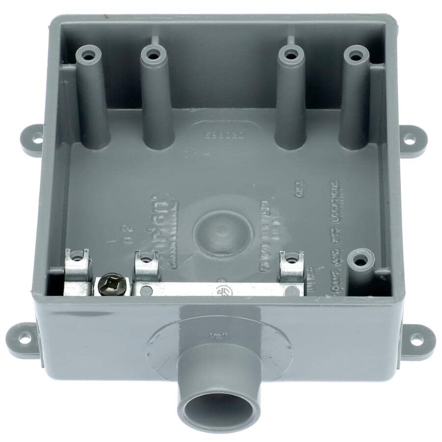 CARLON 1/2" Fuse Double Gang Switch Box | Home Hardware