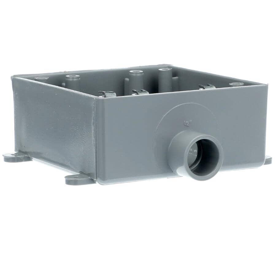 CARLON 1/2" FSC PVC Double Gang Switch Box | Home Hardware