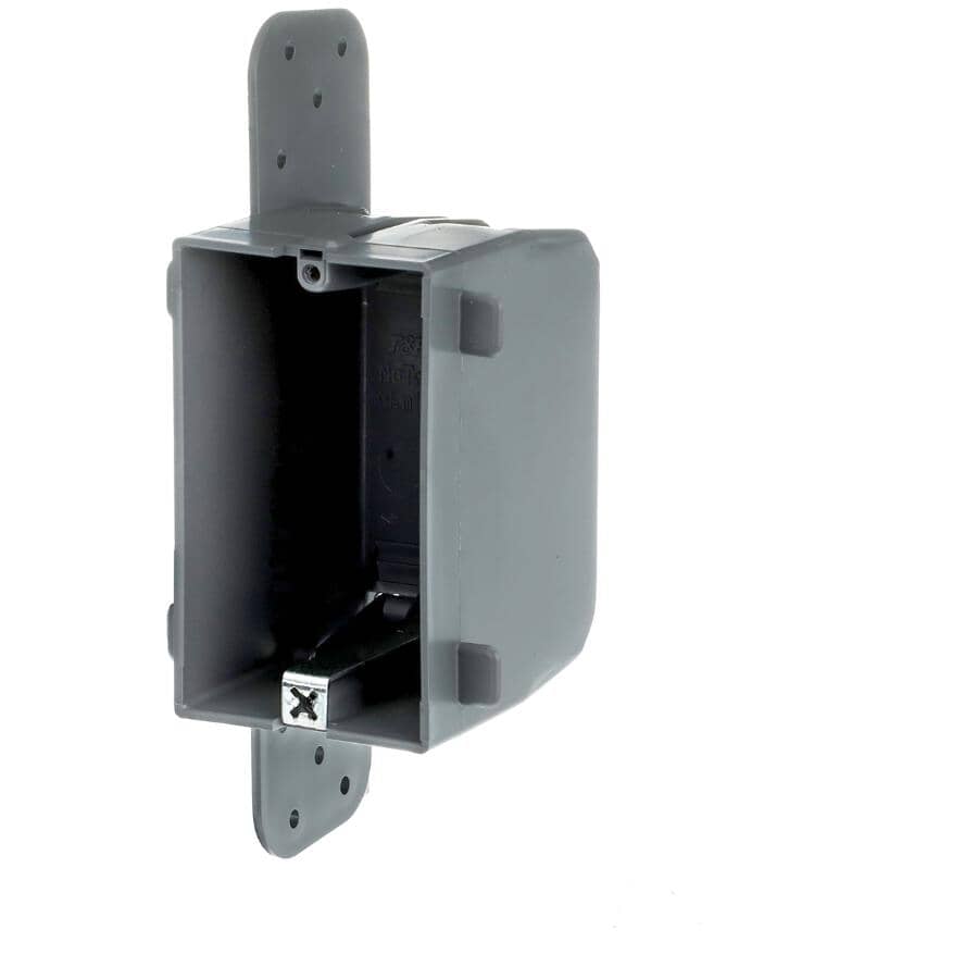 NU TEK Single Gang Nail On PVC Box | Home Hardware